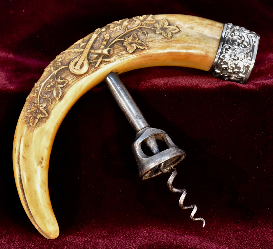 Boar Tooth Corkscrew - Renaissance Antiques