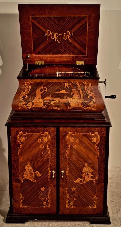 Porter Music Box and Stand - Renaissance Antiques
