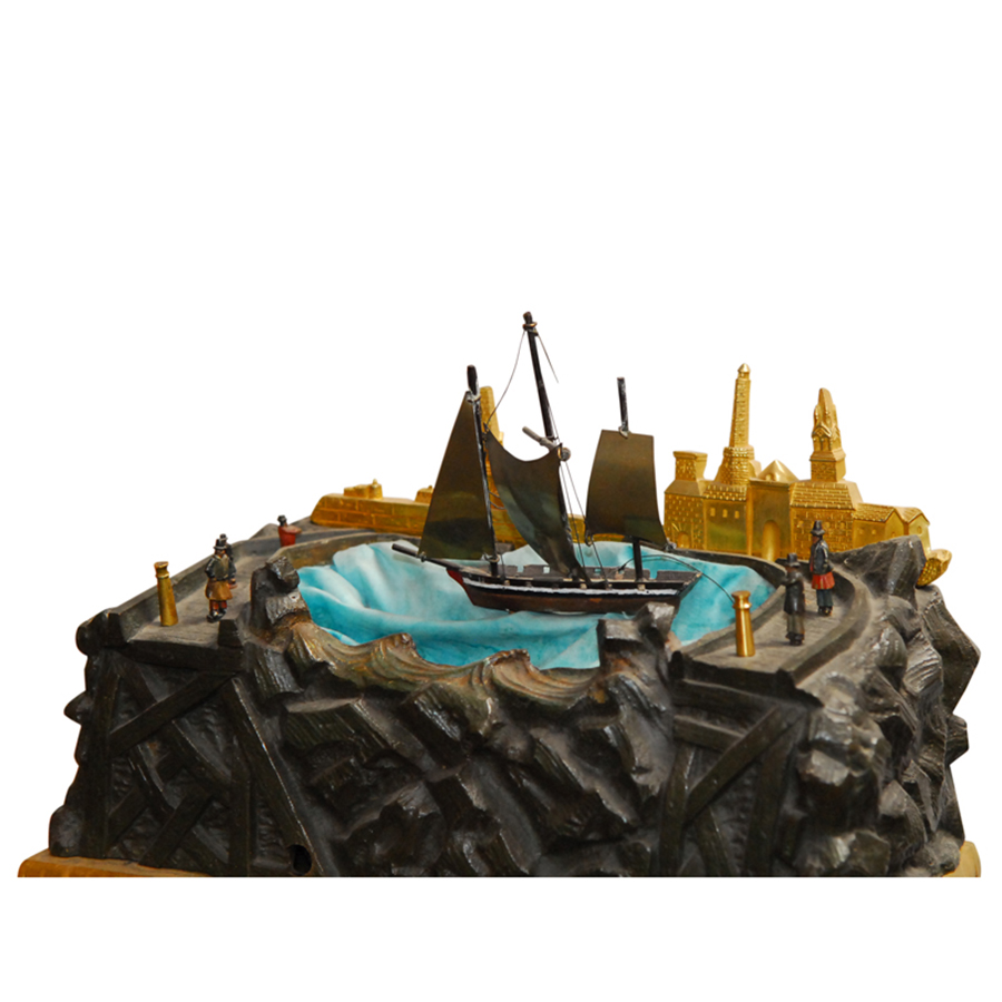 French Rocking Ship Automaton Clock - Renaissance Antiques