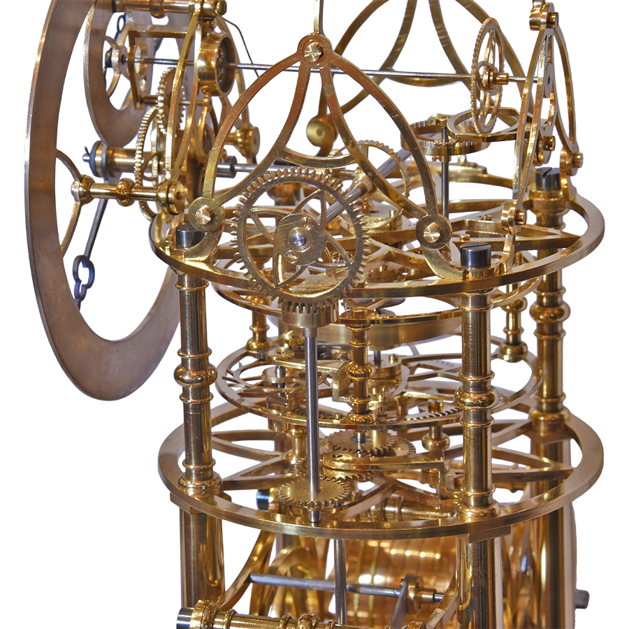 Rare Italian Tourbillon Skeleton Clock By Carlo Croce - Renaissance ...