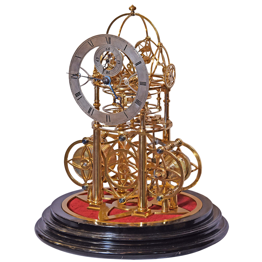 Rare Italian Tourbillon Skeleton Clock By Carlo Croce - Renaissance ...