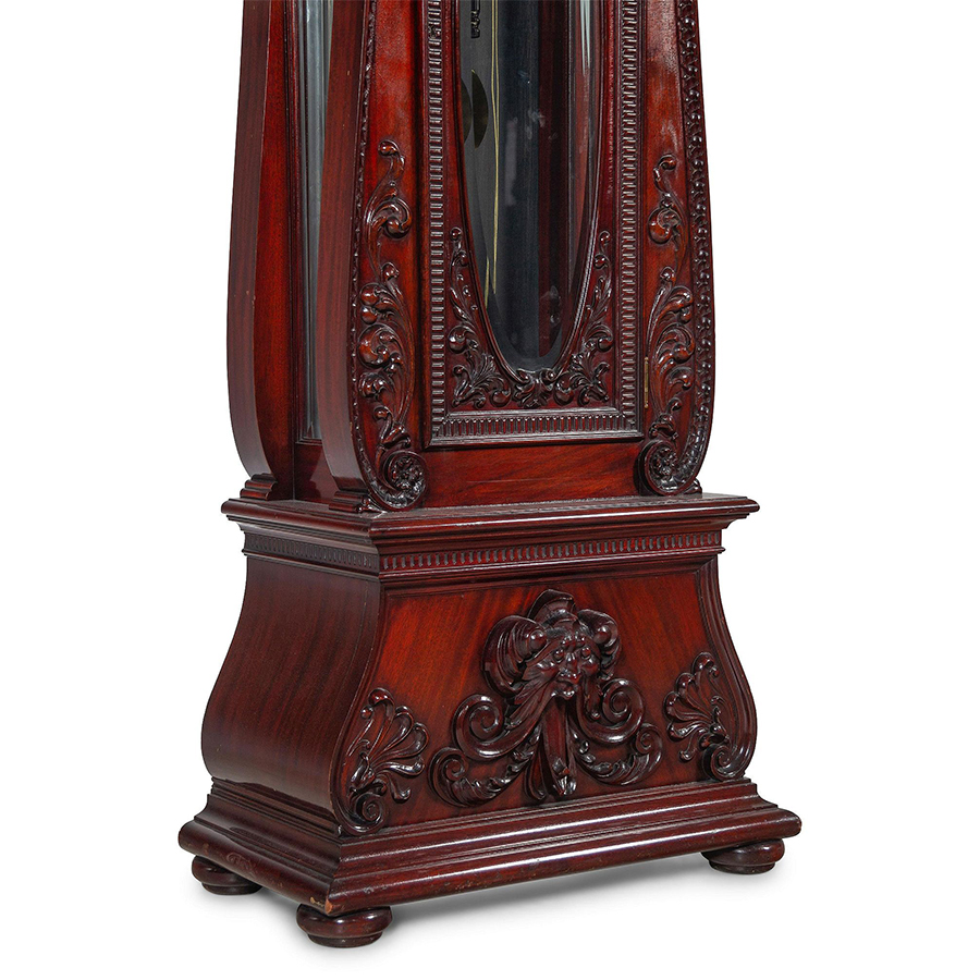 American Art Nouveau Style Hall Clock By Herschede - Renaissance Antiques