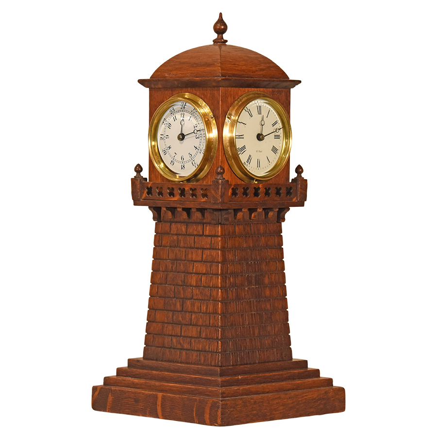 French Four Dial Lighthouse Form Clock - Renaissance Antiques