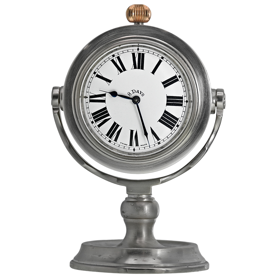 English Desk Clock and Barometer by J.W. Benson - Renaissance Antiques