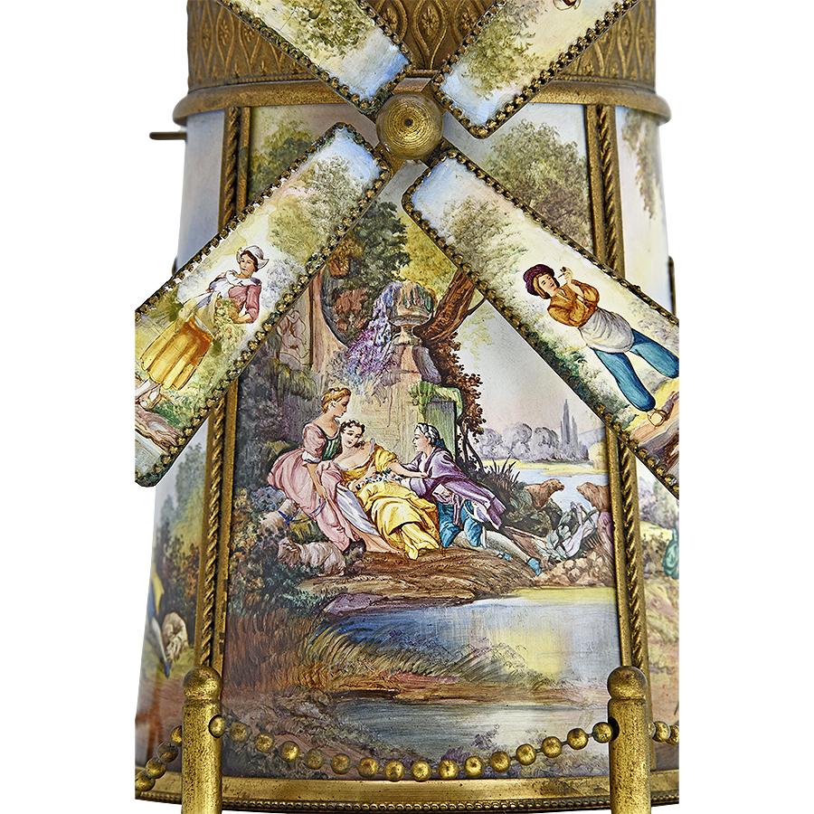 Swiss Windmill Musical Jewelry Box - Renaissance Antiques