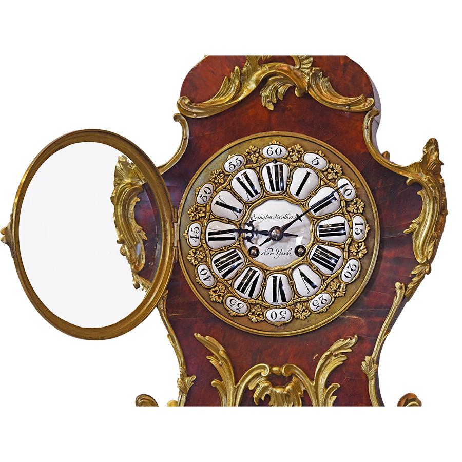 French Boulle Style Bracket Clock - Renaissance Antiques