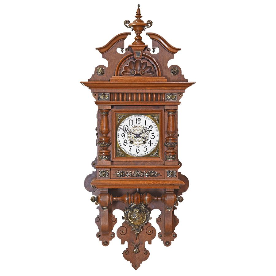 German Open-Well Wall Clock By Lenzkirch - Renaissance Antiques