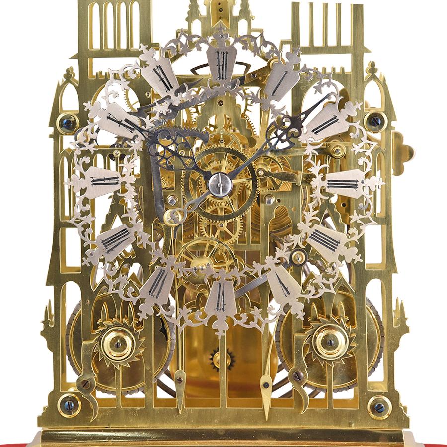 English York Minster Skeleton Clock by J. Smith & Sons of Clerkenwell ...