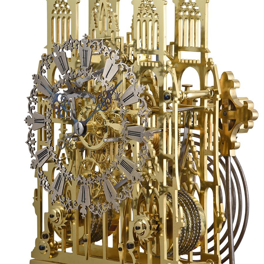 English York Minster Skeleton Clock by J. Smith & Sons of Clerkenwell ...