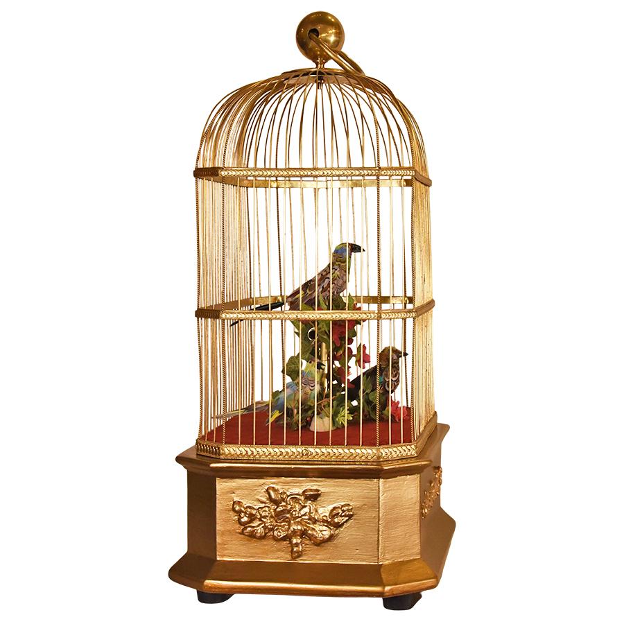 French Large Three Singing Bird Automaton - Renaissance Antiques