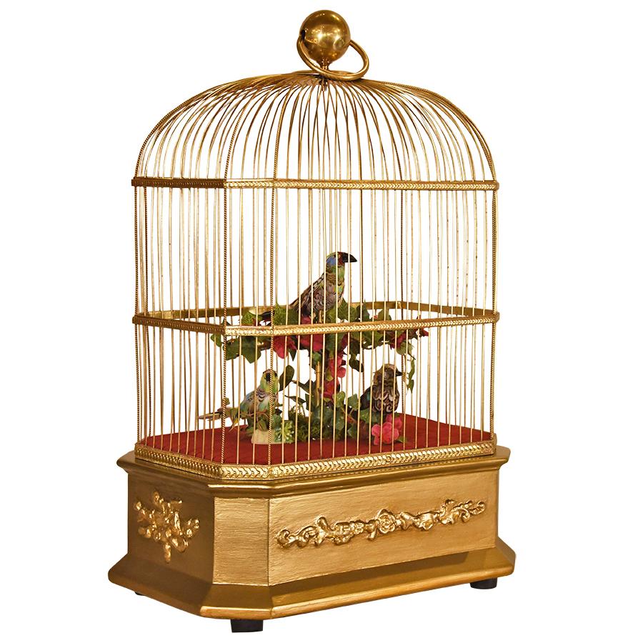 French Large Three Singing Bird Automaton - Renaissance Antiques