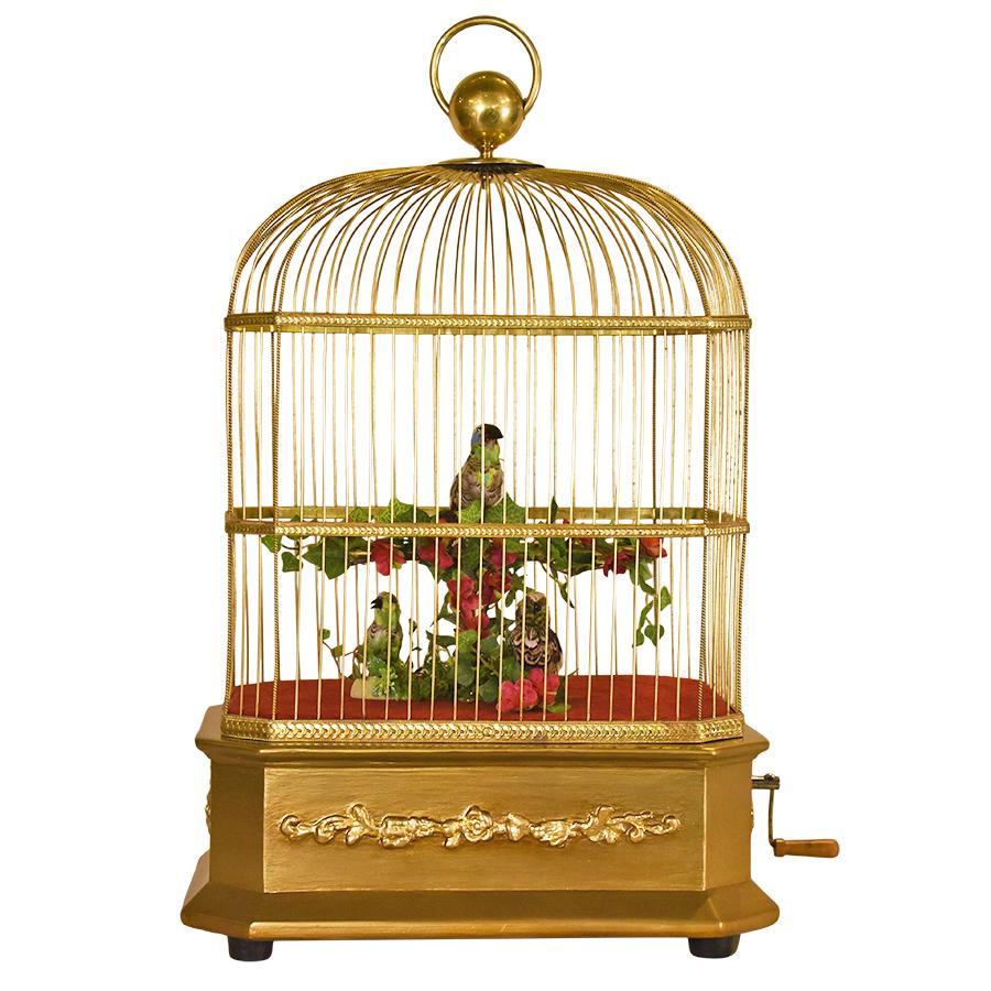 French Large Three Singing Bird Automaton - Renaissance Antiques
