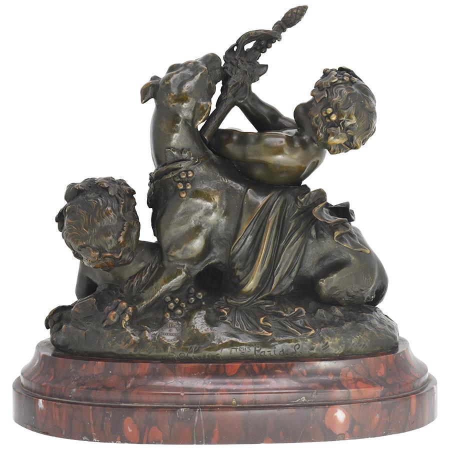 French Patinated Bronze Group - Renaissance Antiques