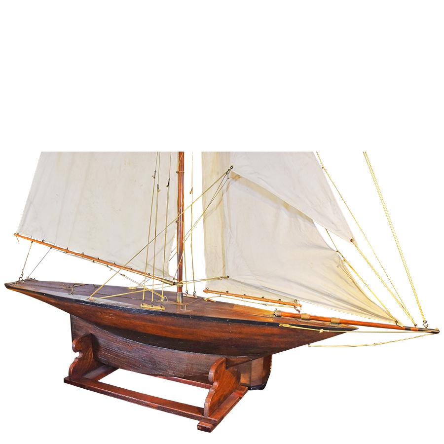 American Large Model of a Sailing Sloop - Renaissance Antiques