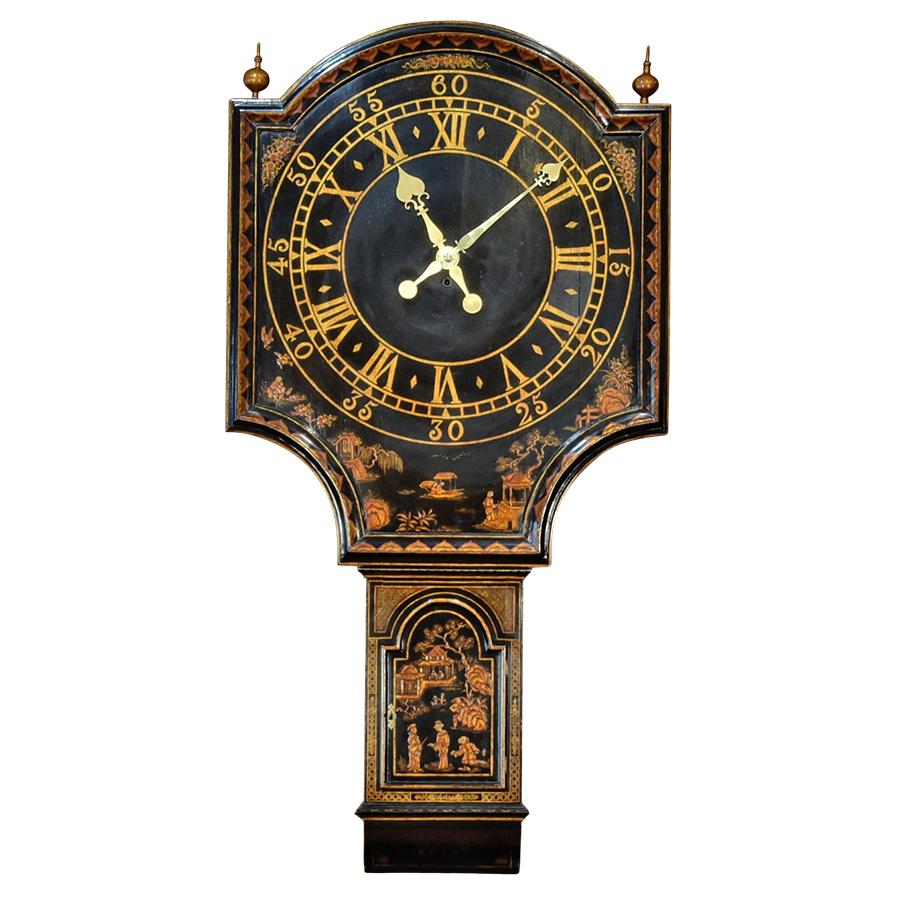English Rare Oversized Chinoiserie-Style "Act of Parliament" Wall Clock ...