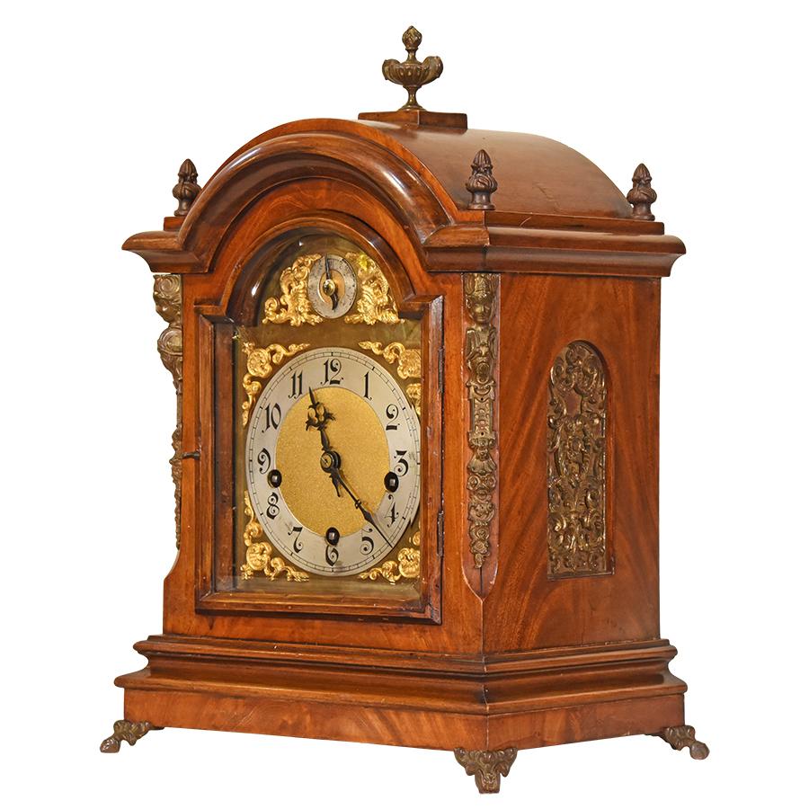 German Arched-top Bracket Clock - Renaissance Antiques