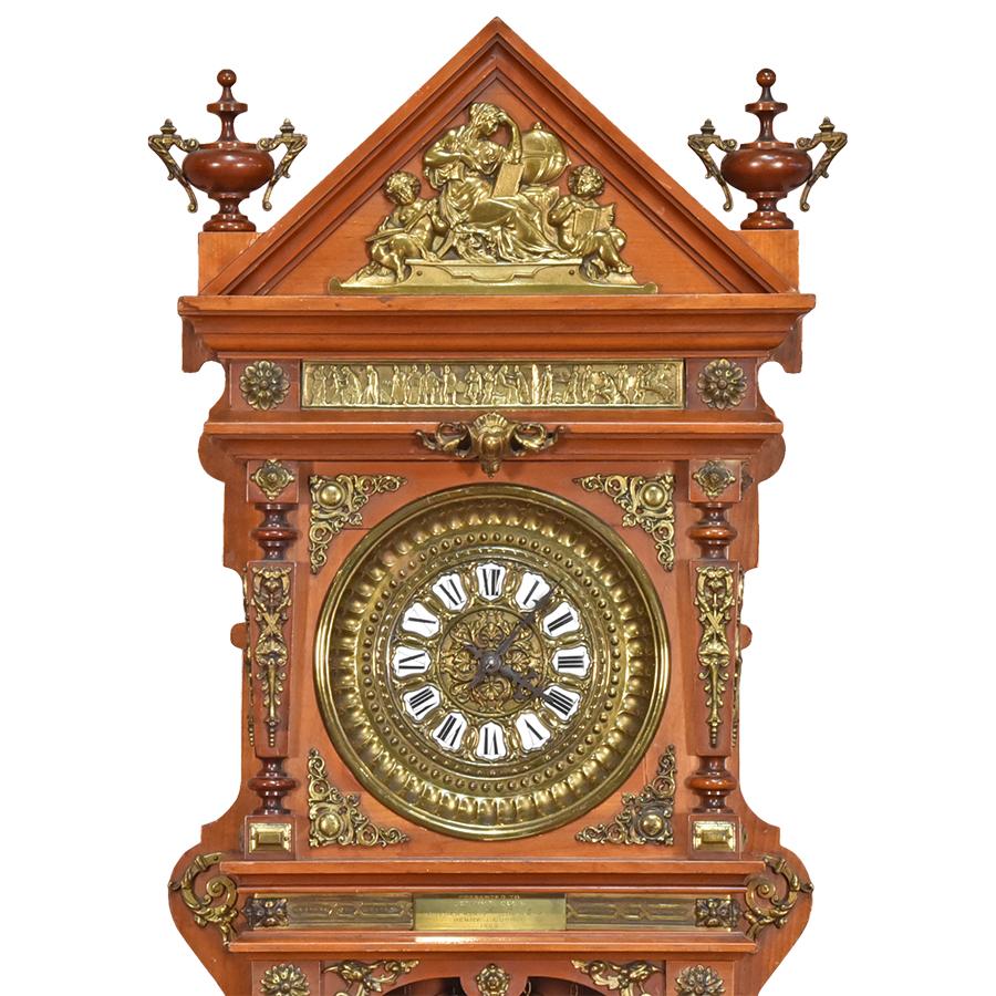 American Ansonia Open Well Wall Clock - Renaissance Antiques