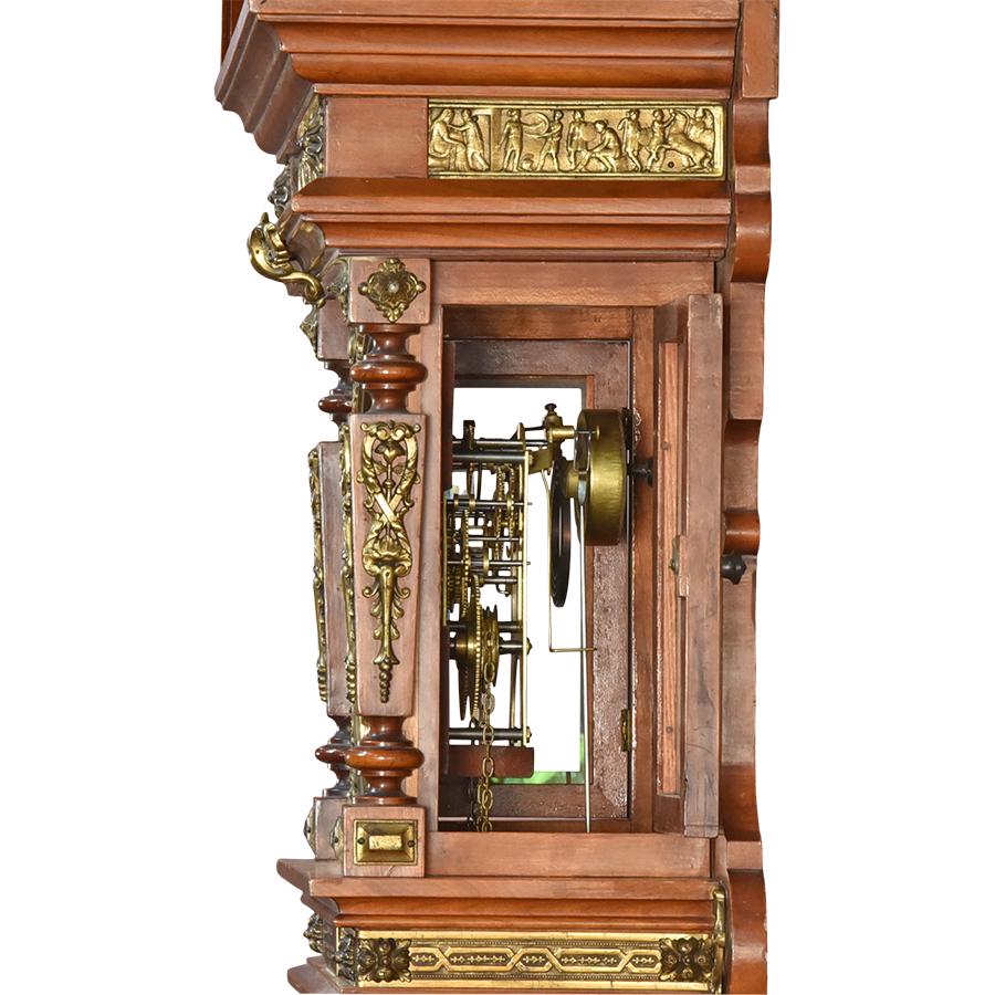 American Ansonia Open Well Wall Clock - Renaissance Antiques