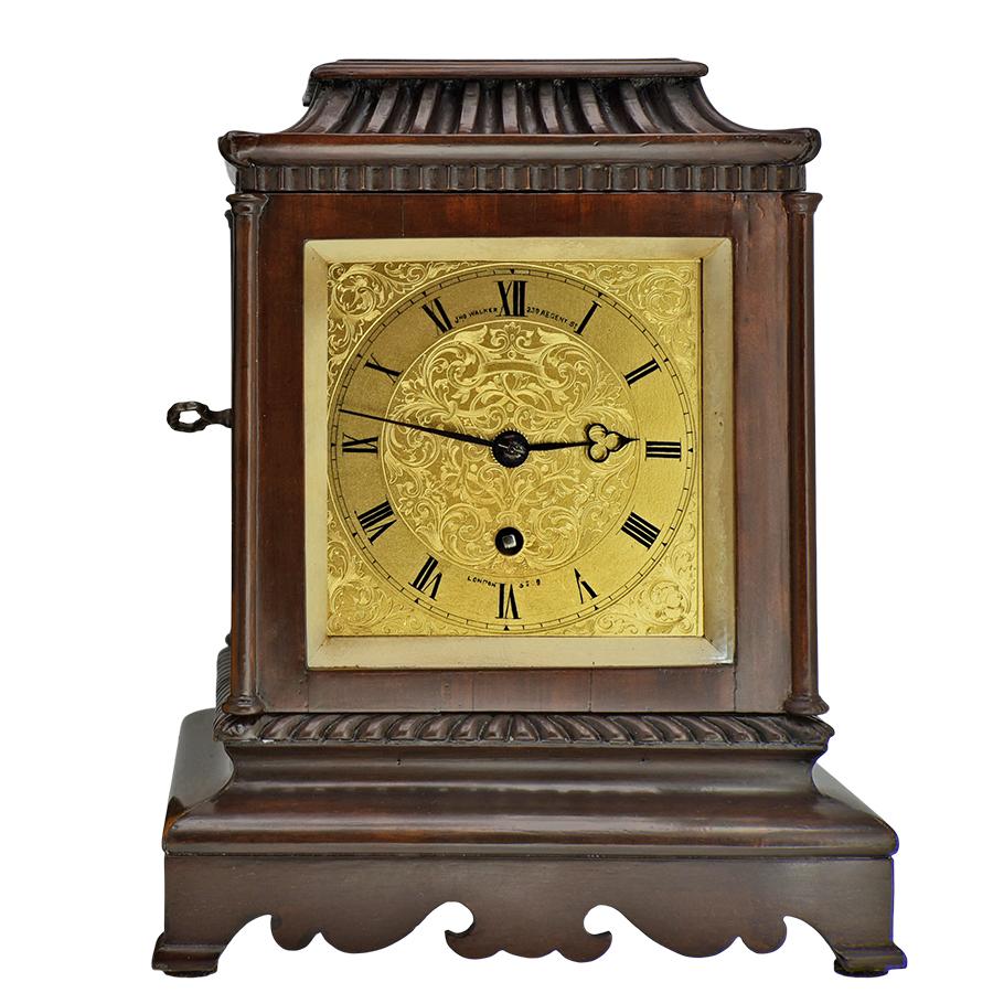 English Four Glass Case Chain-Driven Fusee Mantel Clock - Renaissance ...
