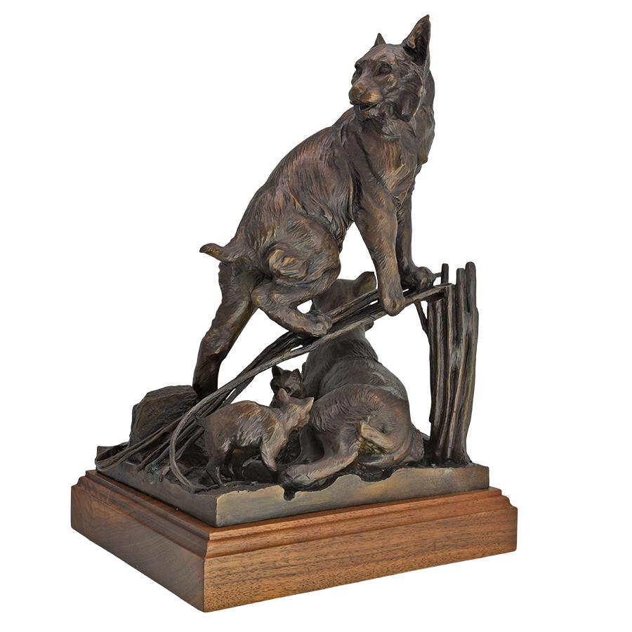 Bronze Sculpture of a Family of Bobcats by Nicholas Wilson ...