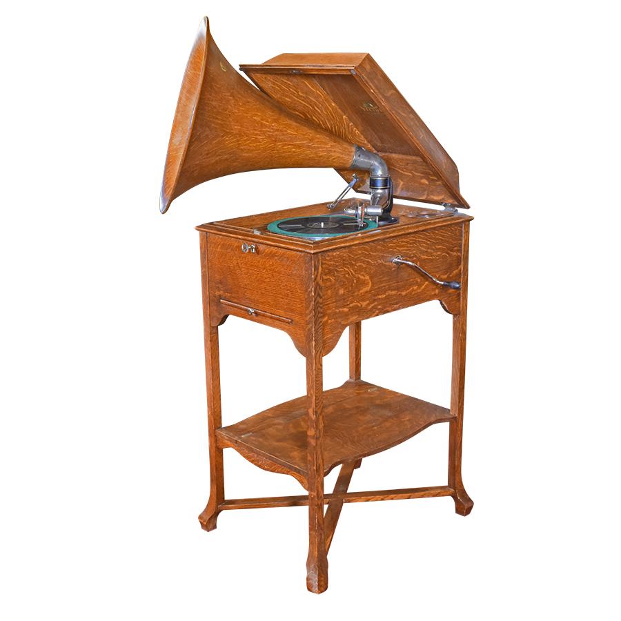 Rare American Victor 78 RPM "Schoolhouse" Phonograph - Renaissance Antiques