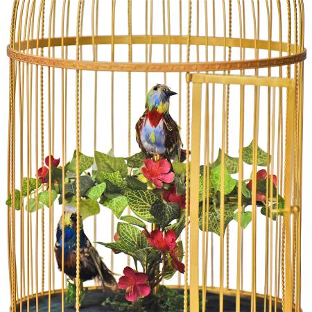 French Double Singing Bird Cage Automaton - Renaissance Antiques