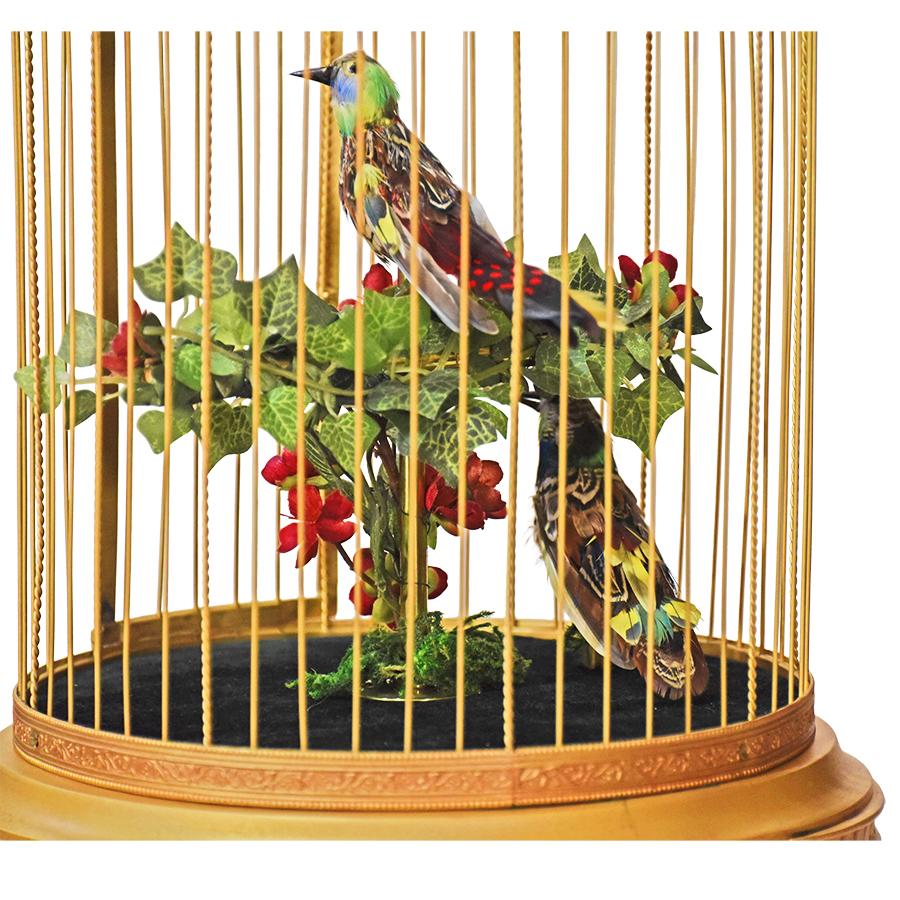 French Double Singing Bird Cage Automaton - Renaissance Antiques