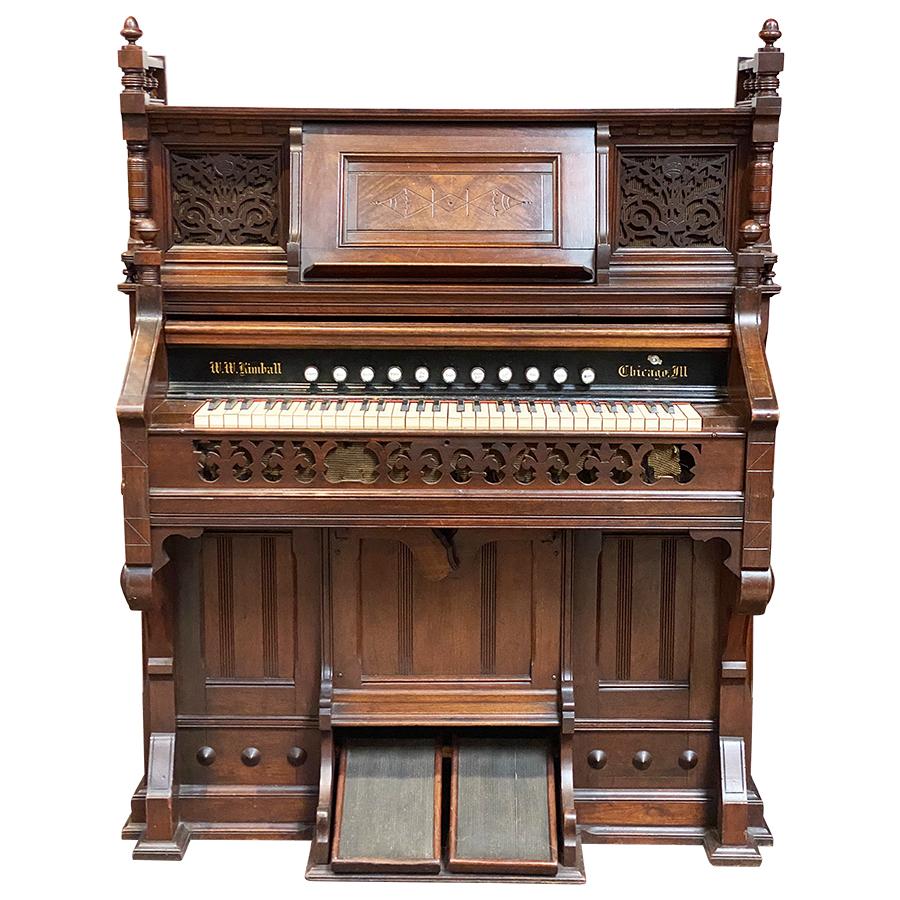 American Victorian Kimball Pump Organ - Renaissance Antiques