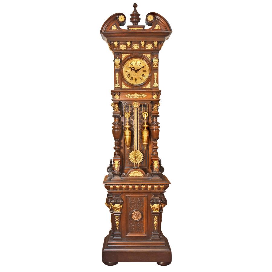 German Open-Well Hall Clock - Renaissance Antiques