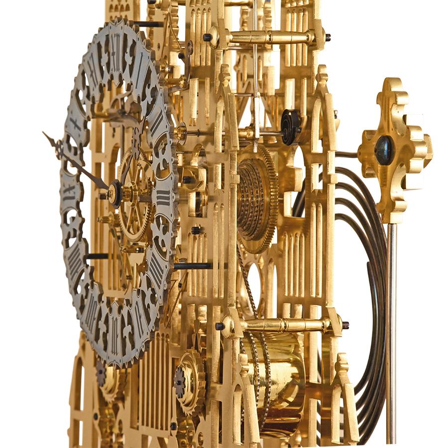 English Rare York Minster Skeleton Clock by J. Smith & Sons of ...