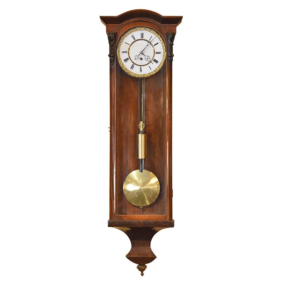 Austrian Biedermeier Vienna Regulator Wall Clock - Renaissance Antiques
