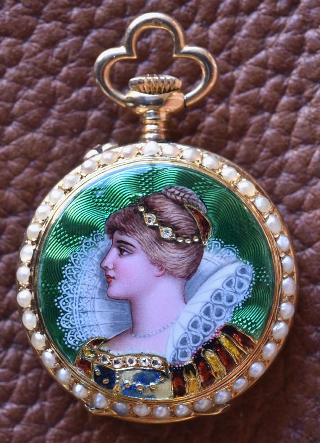 Portrait Enamel Watch - Renaissance Antiques