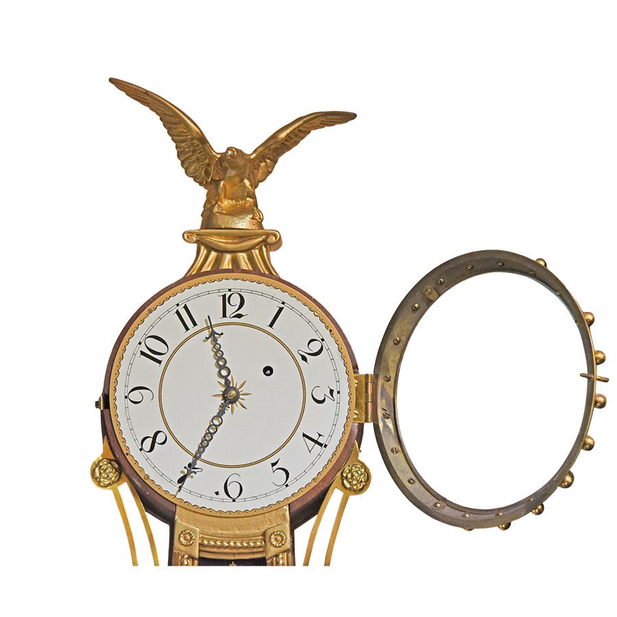 American Replica Lemuel Curtis Girandole Wall Clock - Renaissance Antiques