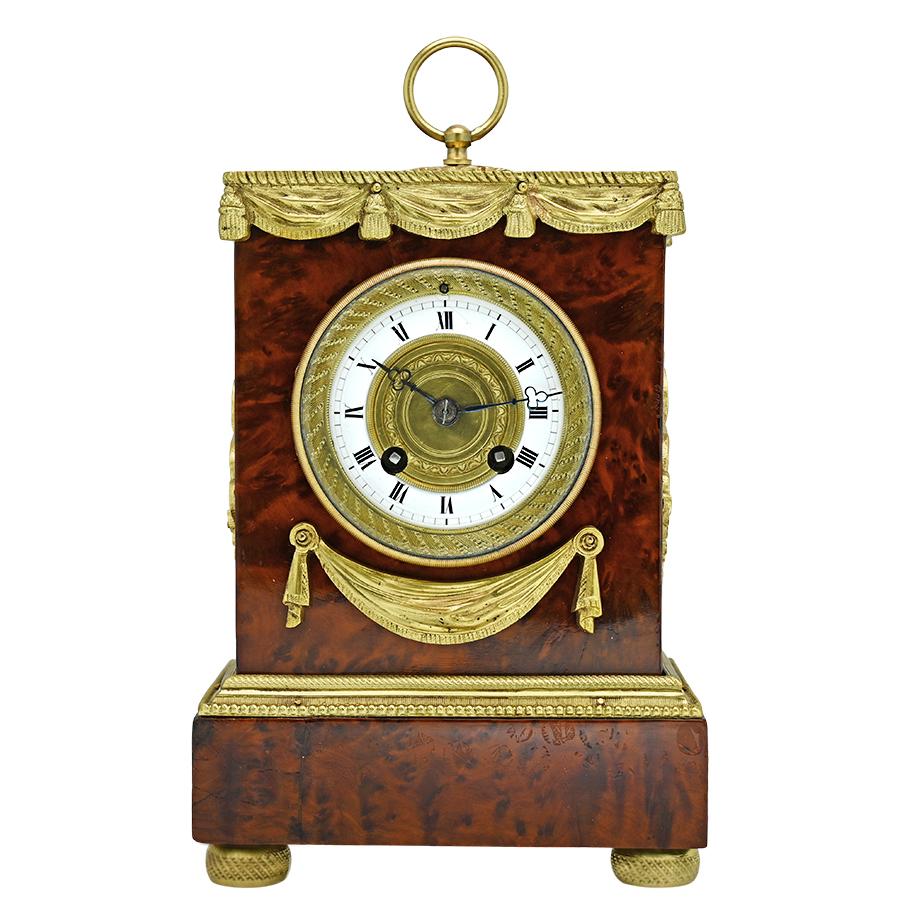 French Empire Style Mantel Clock - Renaissance Antiques