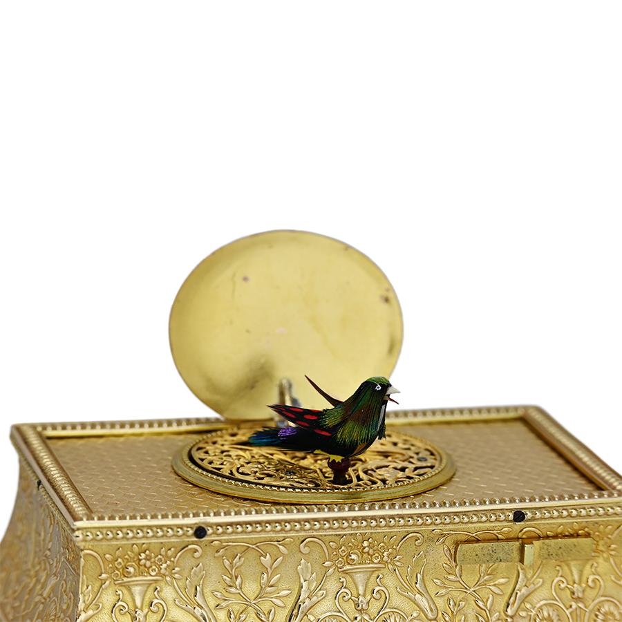 Swiss Singing Bird Box Automaton - Renaissance Antiques