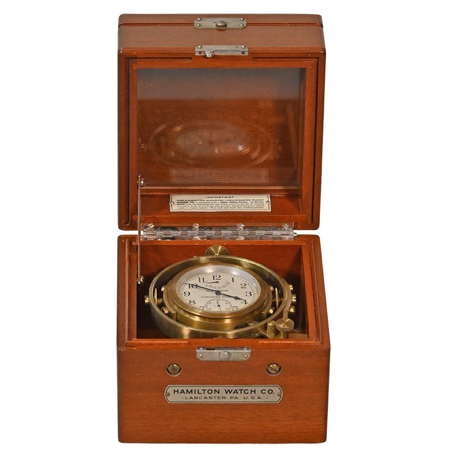 American Hamilton Model 22 Chronometer Deck Watch - Renaissance Antiques