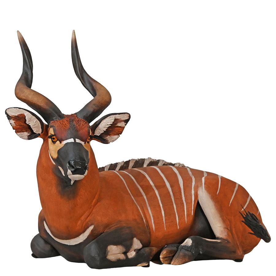 Ceramic Sculpture of a Recumbent African Bongo by Heidi Uotila ...
