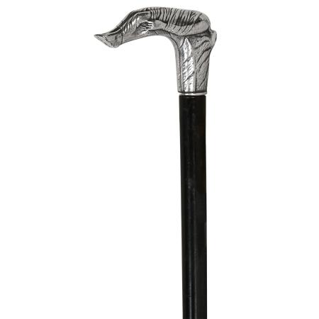American Walking Stick With Sterling Reclining Woman Handle ...