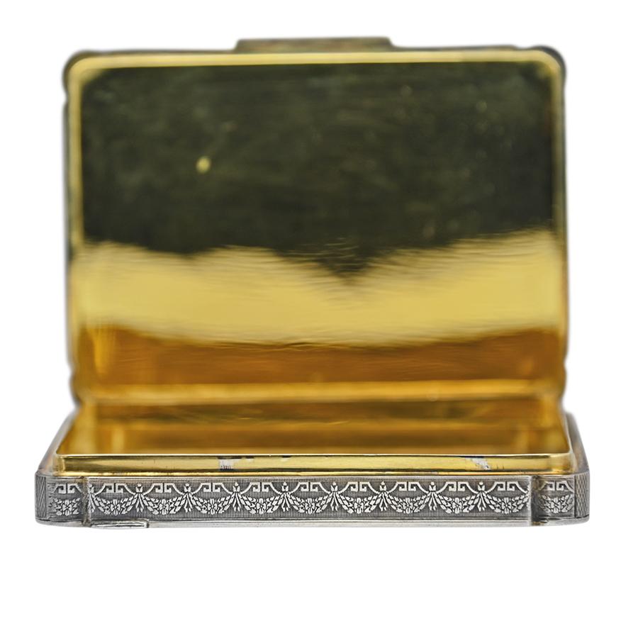 Sterling Silver and Enameled Calling Card Case - Renaissance Antiques