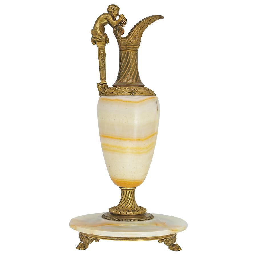 European Marble and Bronze Ewer - Renaissance Antiques