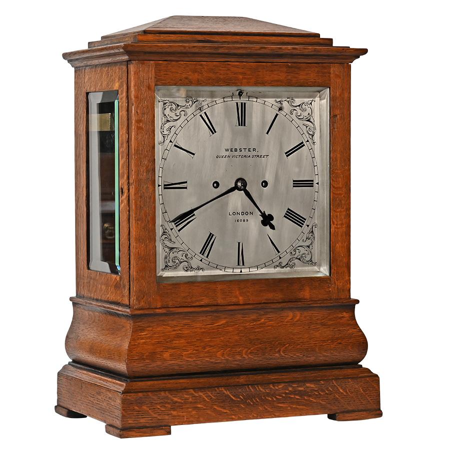 English Double Chain Fusee Bracket Clock - Renaissance Antiques