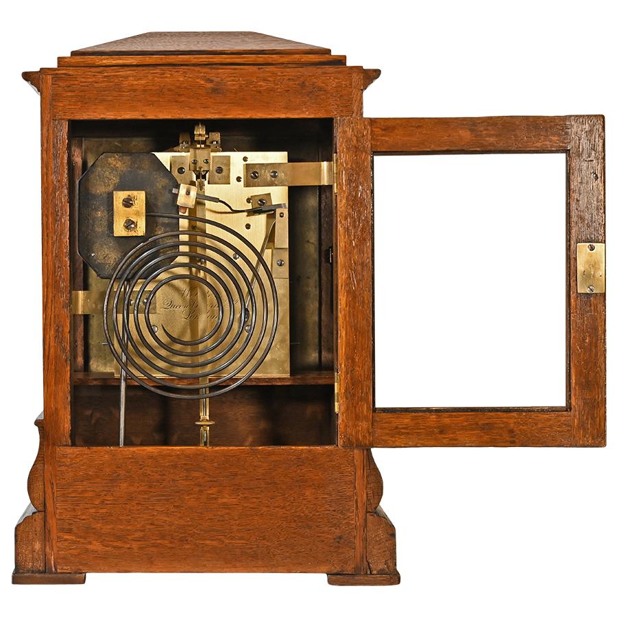 English Double Chain Fusee Bracket Clock - Renaissance Antiques