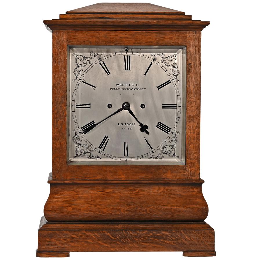 English Double Chain Fusee Bracket Clock - Renaissance Antiques