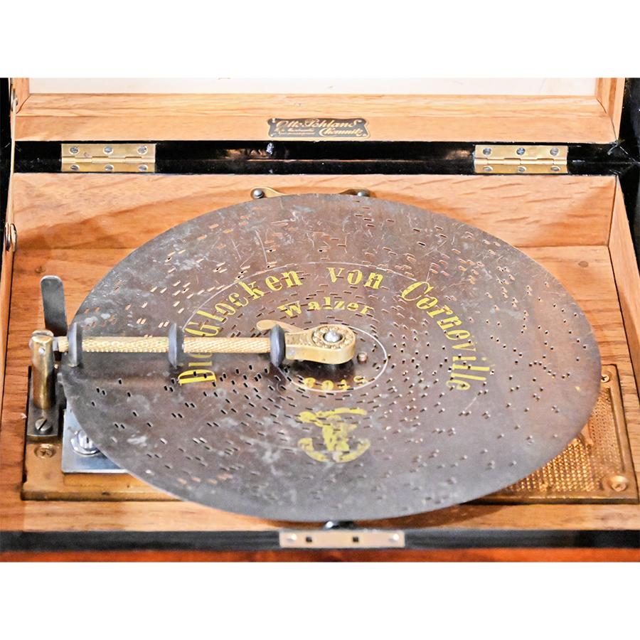 German Polyphon 9.5" Disc Music Box - Renaissance Antiques