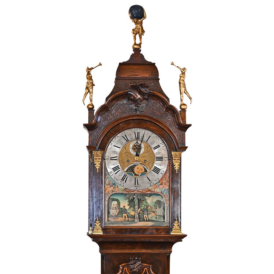 17th Century Dutch Animated Tall Case Clock by Jan Breukelaar ...