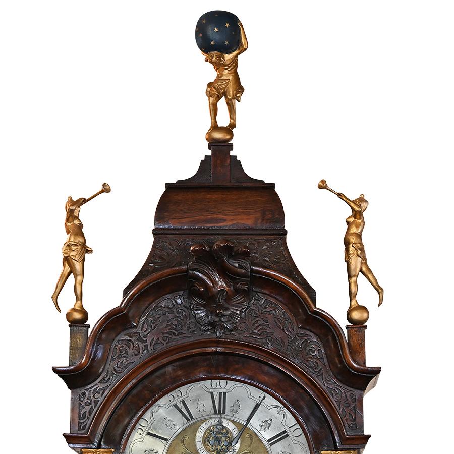17th Century Dutch Animated Tall Case Clock by Jan Breukelaar ...