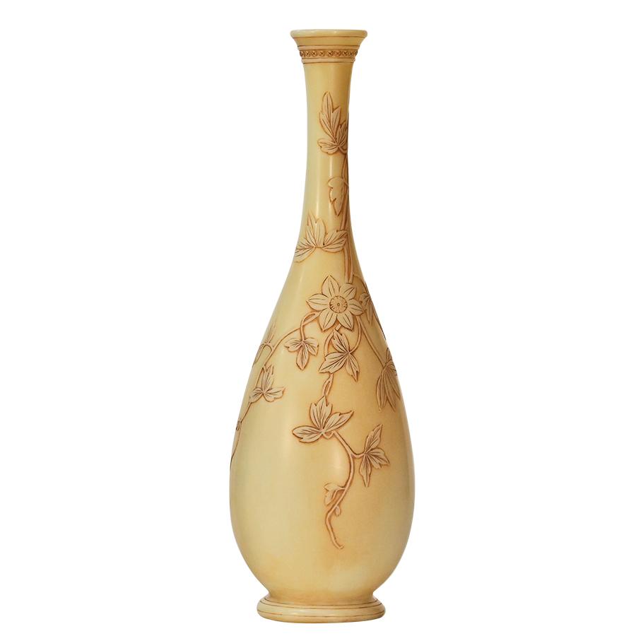 English Cameo Glass Vase - Renaissance Antiques