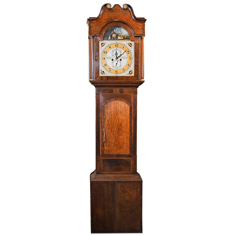 English Tall Case Clock Signed Beavington of Stourbridge - Renaissance ...