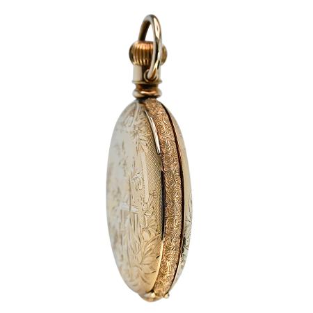 American 14K Yellow Gold Hunter Case Pocket Watch by Columbus Watch Co ...