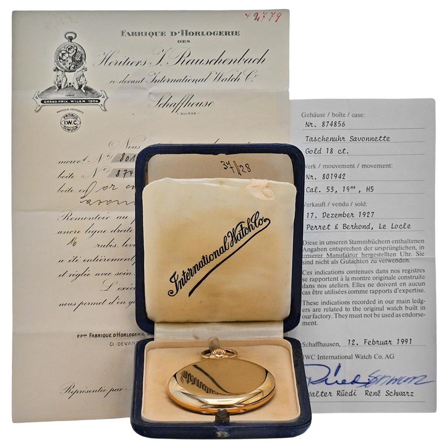 Chronometer Pocket Watch by IWC Schaffhausen - Renaissance Antiques